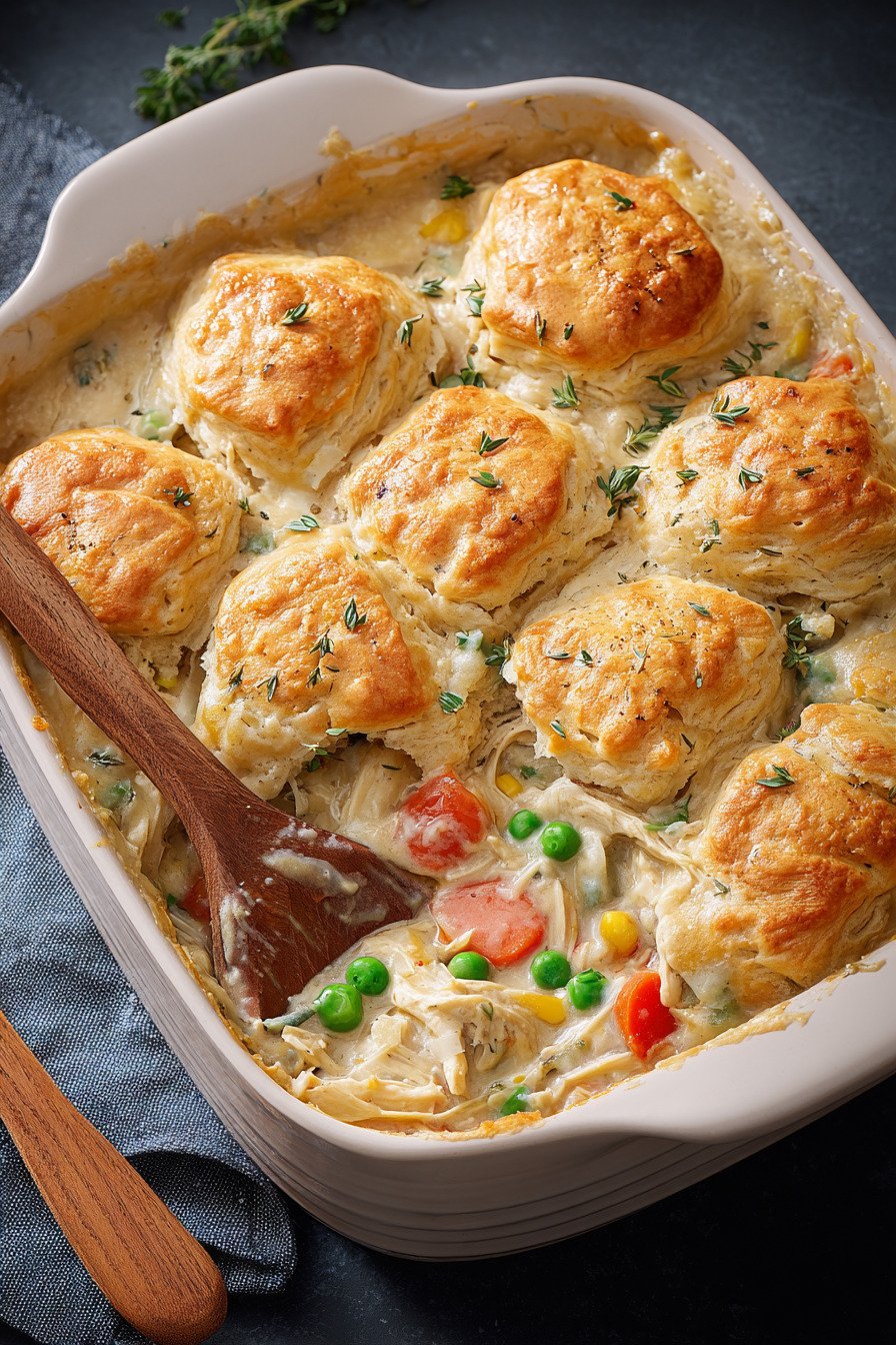 One Pot Chicken Pot Pie Casserole Easy Cozy Dinner