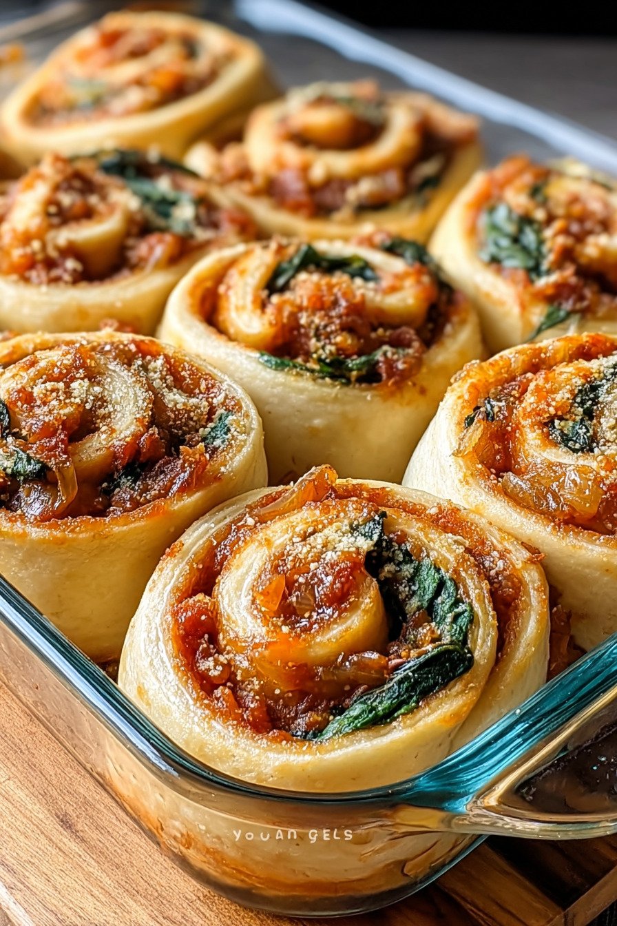 Appetizer Recipes Vegan Onion Spinach Pizza Rolls