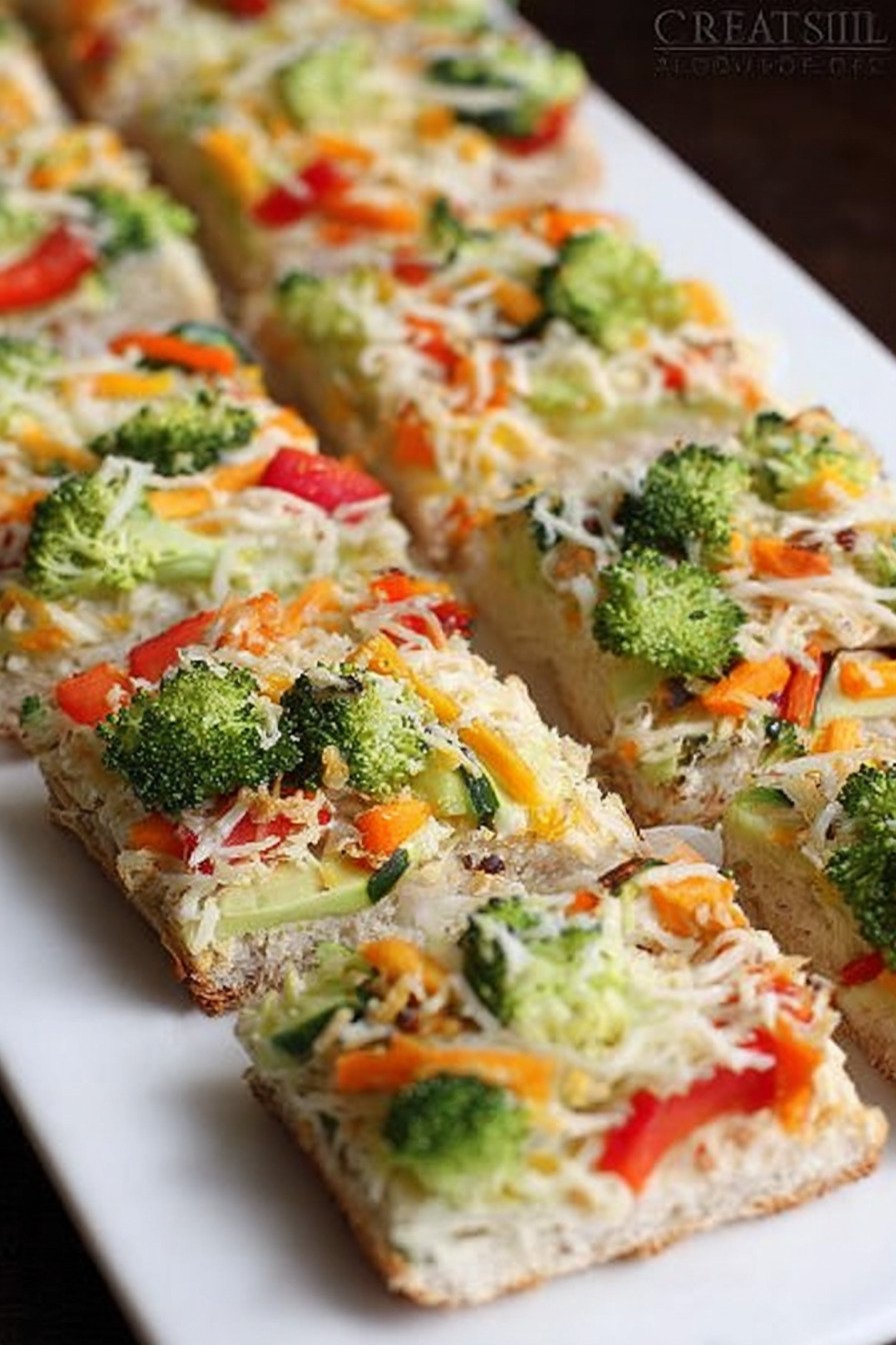 Appetizer Recipes Cold Veggie Pizza For Parties
